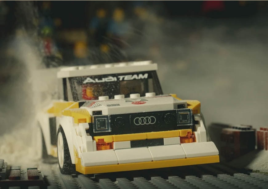 Le Audi Quattro corrono con i LEGO - Ruoteclassiche