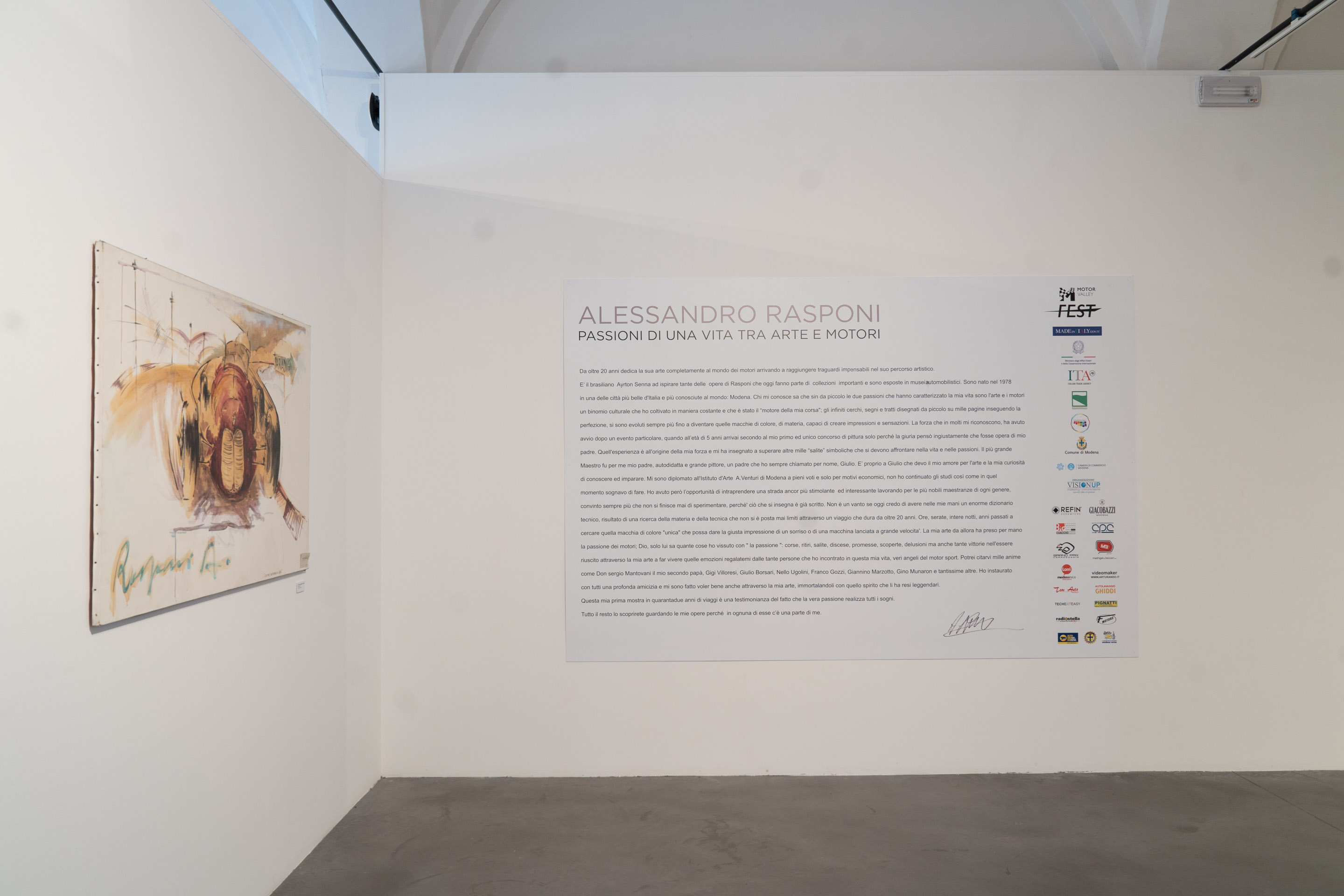 Mostra di Alessandro Rasponi: passioni di una vita, tra arte e motori ...