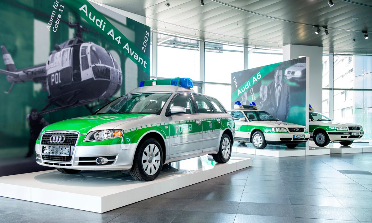Le auto della "Polizei" al Museo Audi di Ingolstadt - Ruoteclassiche