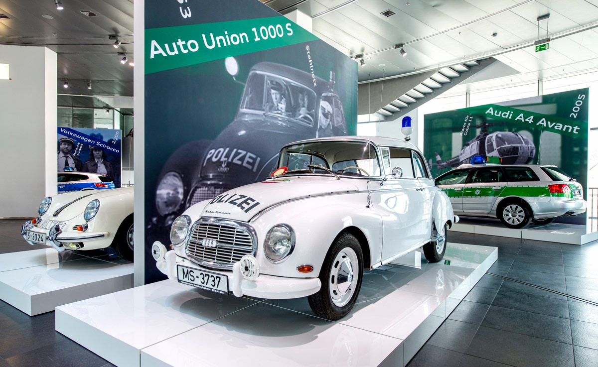 Le auto della "Polizei" al Museo Audi di Ingolstadt - Ruoteclassiche