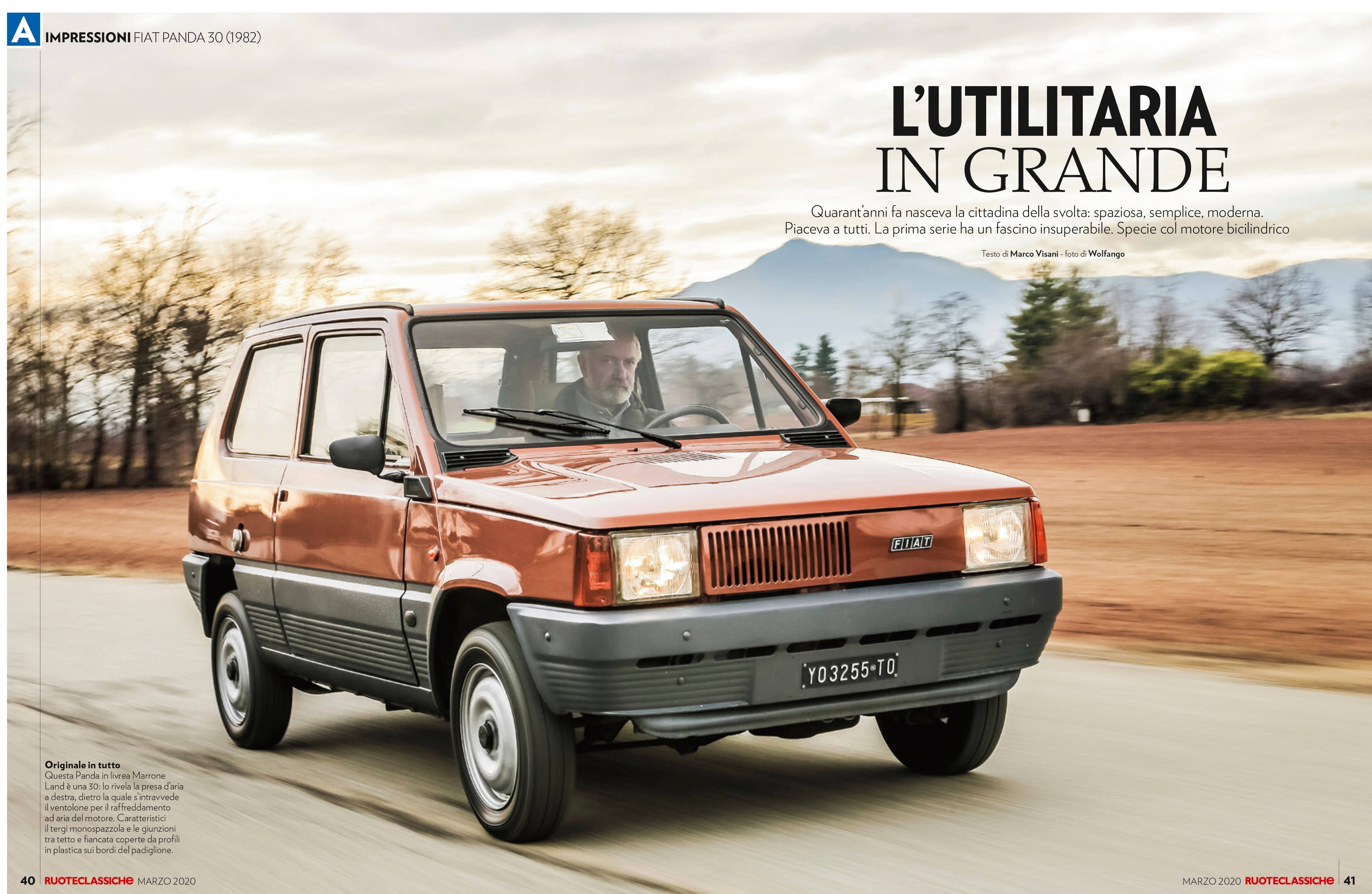 I 40 anni della Fiat Panda e... tanto altro su Ruoteclassiche di marzo ...