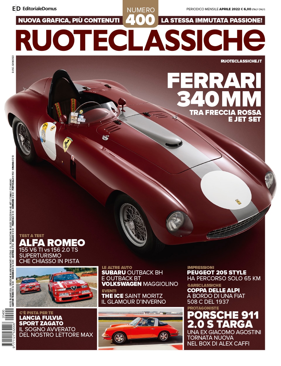 In edicola dal 2 aprile il numero 400 di Ruoteclassiche - Ruoteclassiche