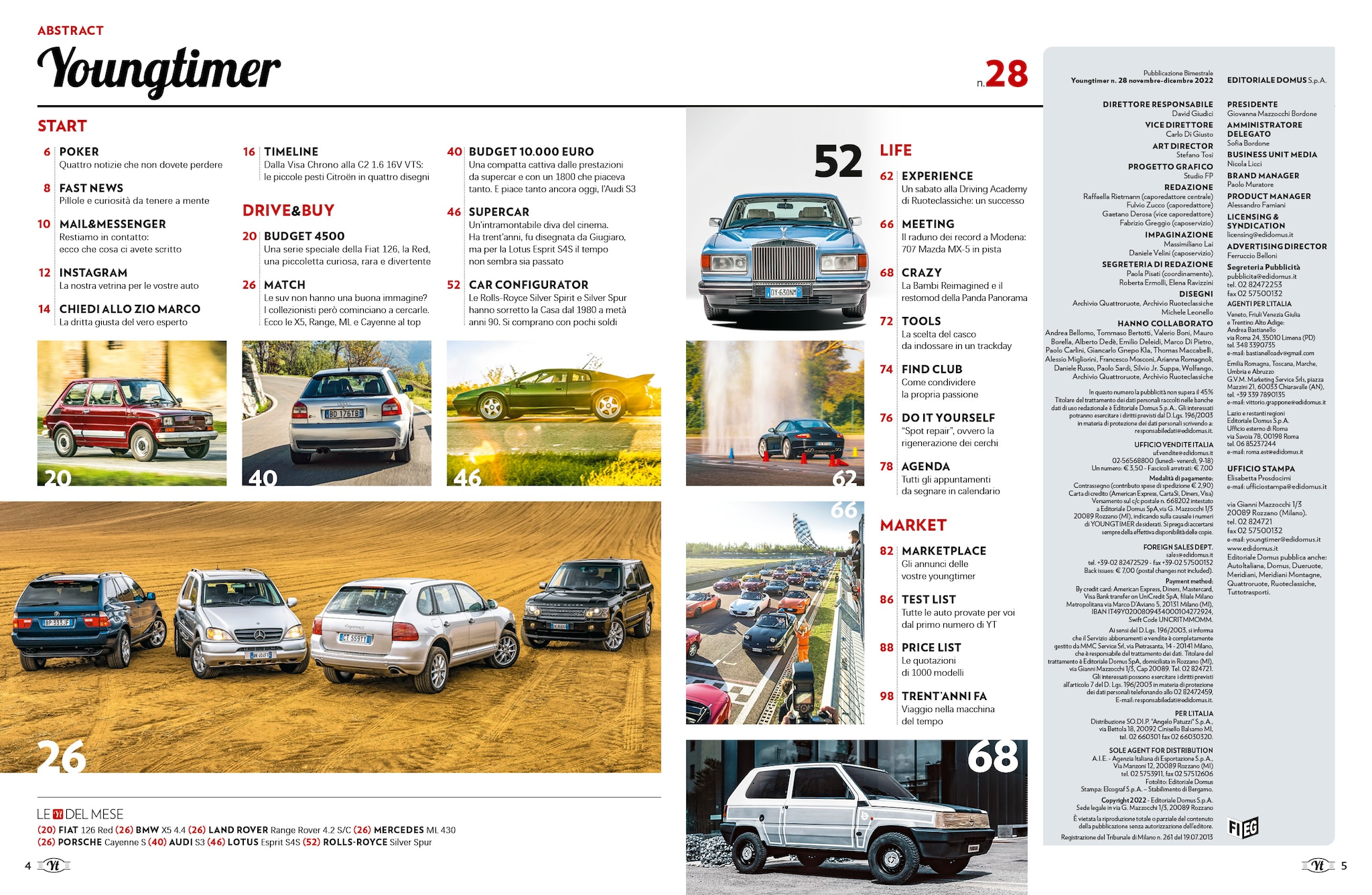Youngtimer #28: le Muscle suv in copertina - Ruoteclassiche